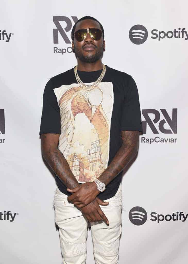Meek Mill Makes First Public Appearance At Philadelphia 76ers Game! [VIDEO]