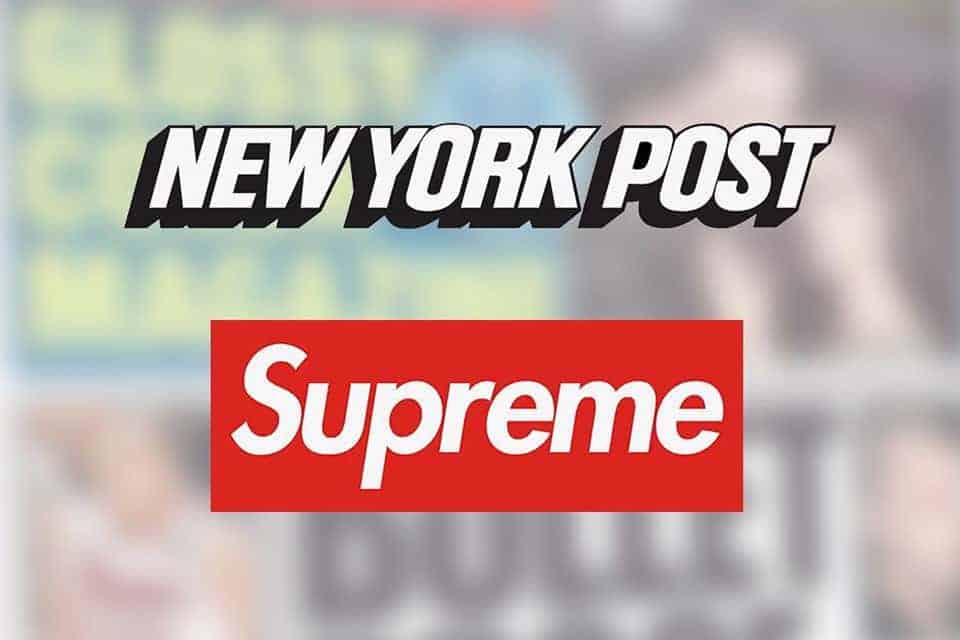 The New York Post Releases Supreme Front Page Cover