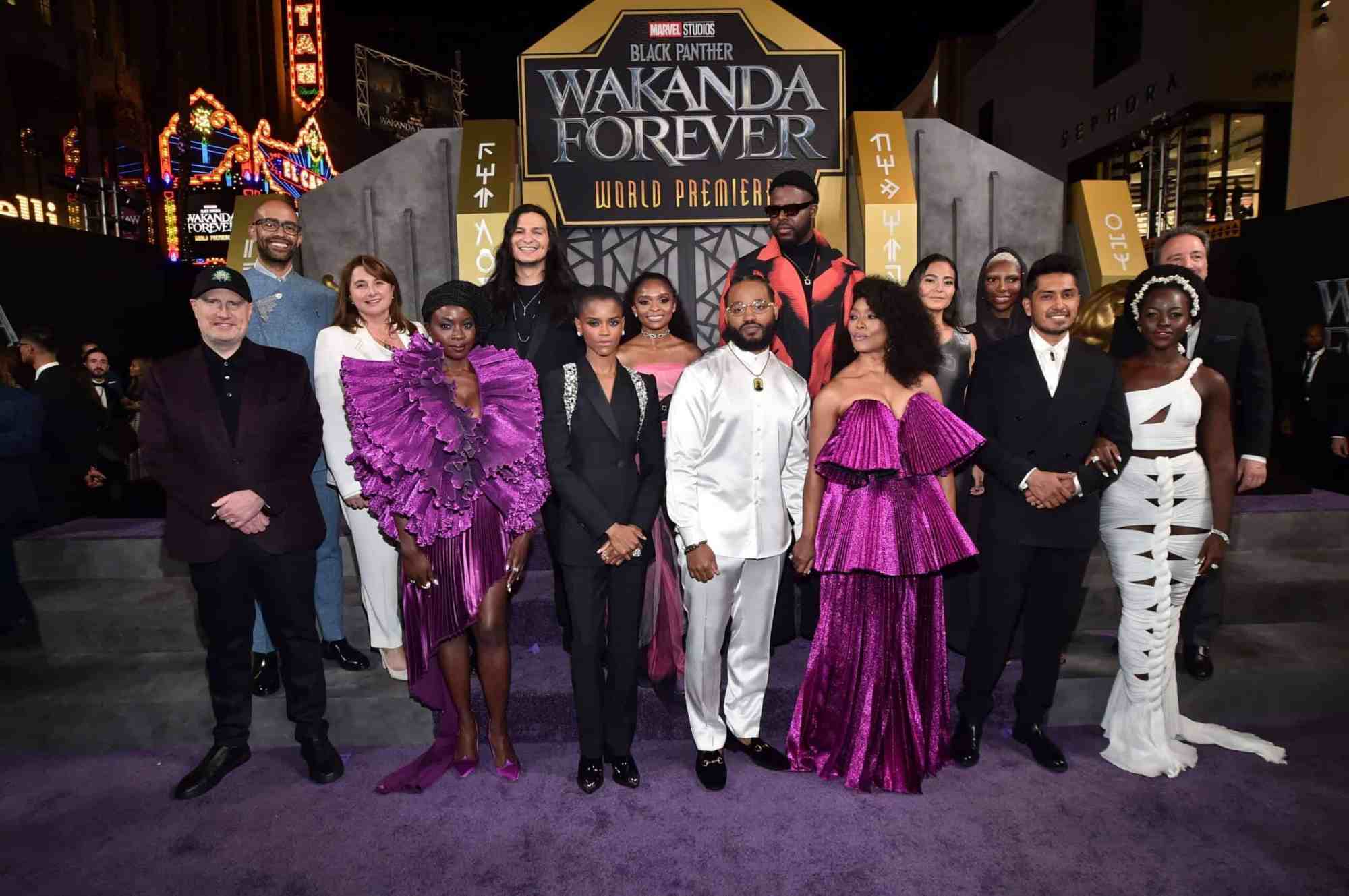 Stars Attend "Wakanda Forever" Premiere - HOT 97