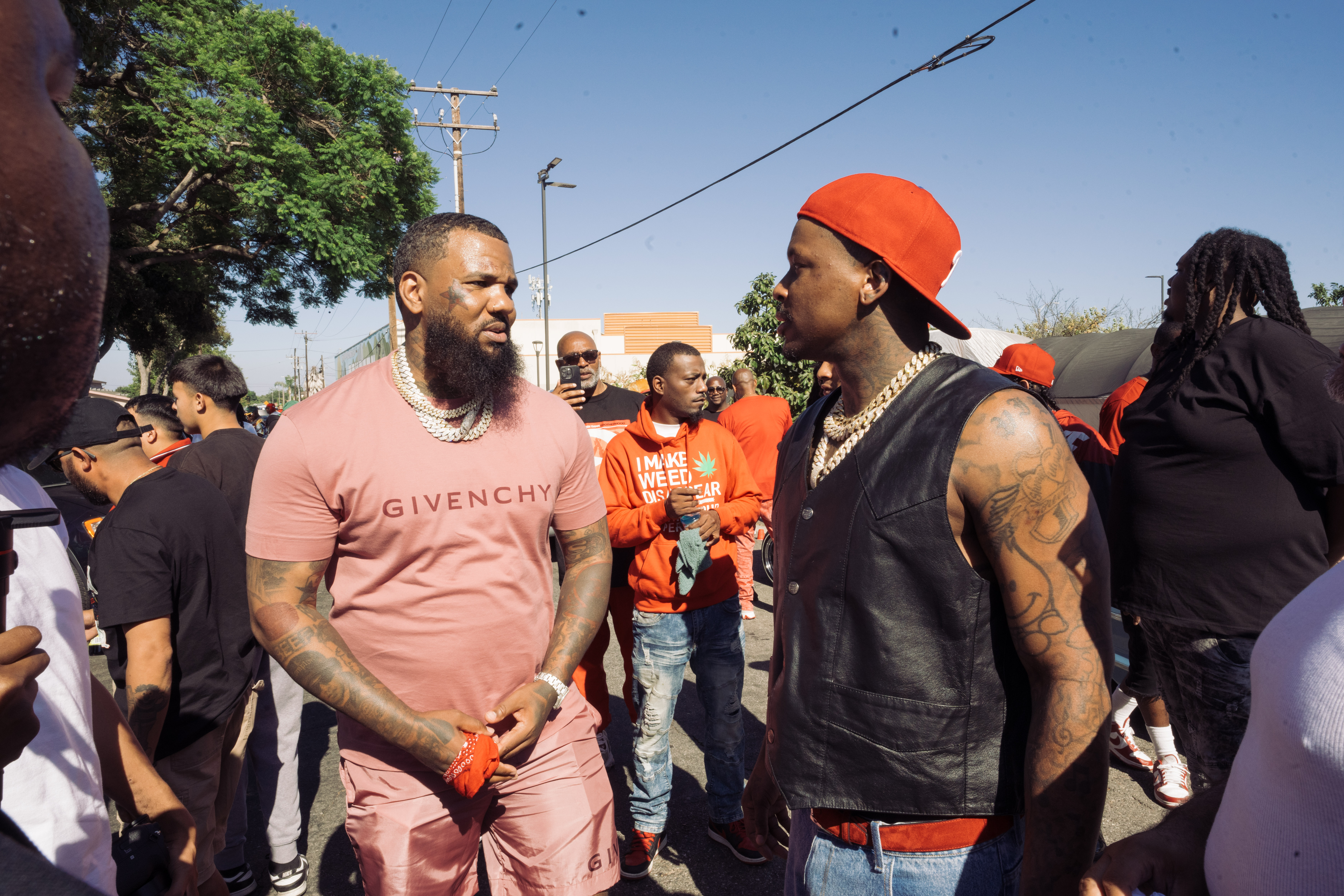 YG Leads Peace Walk In Compton